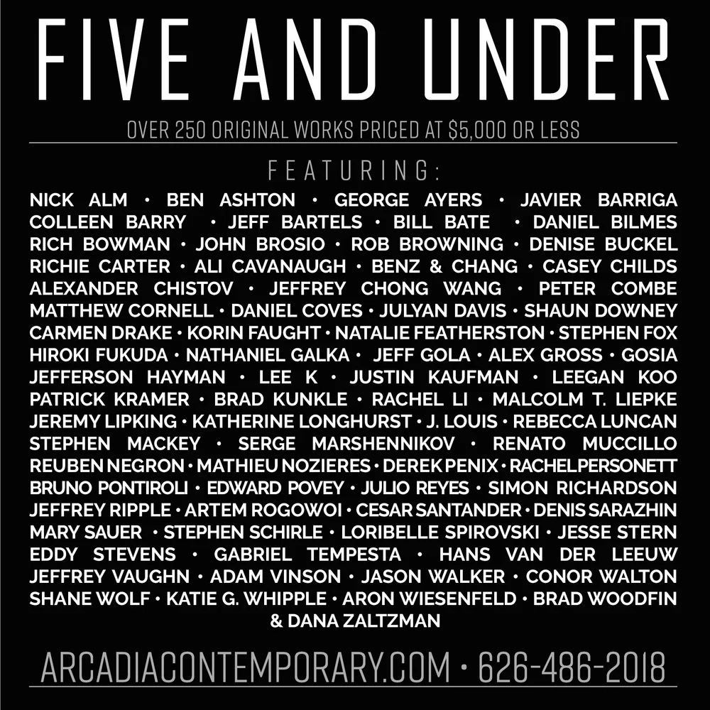 Five and Under at Arcadia Contemporary — REUBEN NEGRÓN