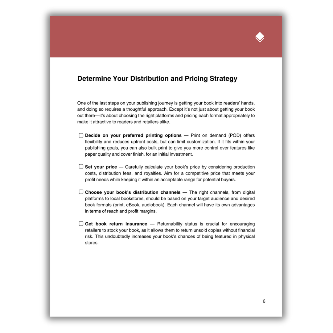 The Self-Publishing Checklist | FriesenPress