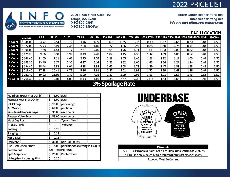 Price List And Forms Info Screen Printing Graphics price-list-and-forms-info-screen-printing-graphics