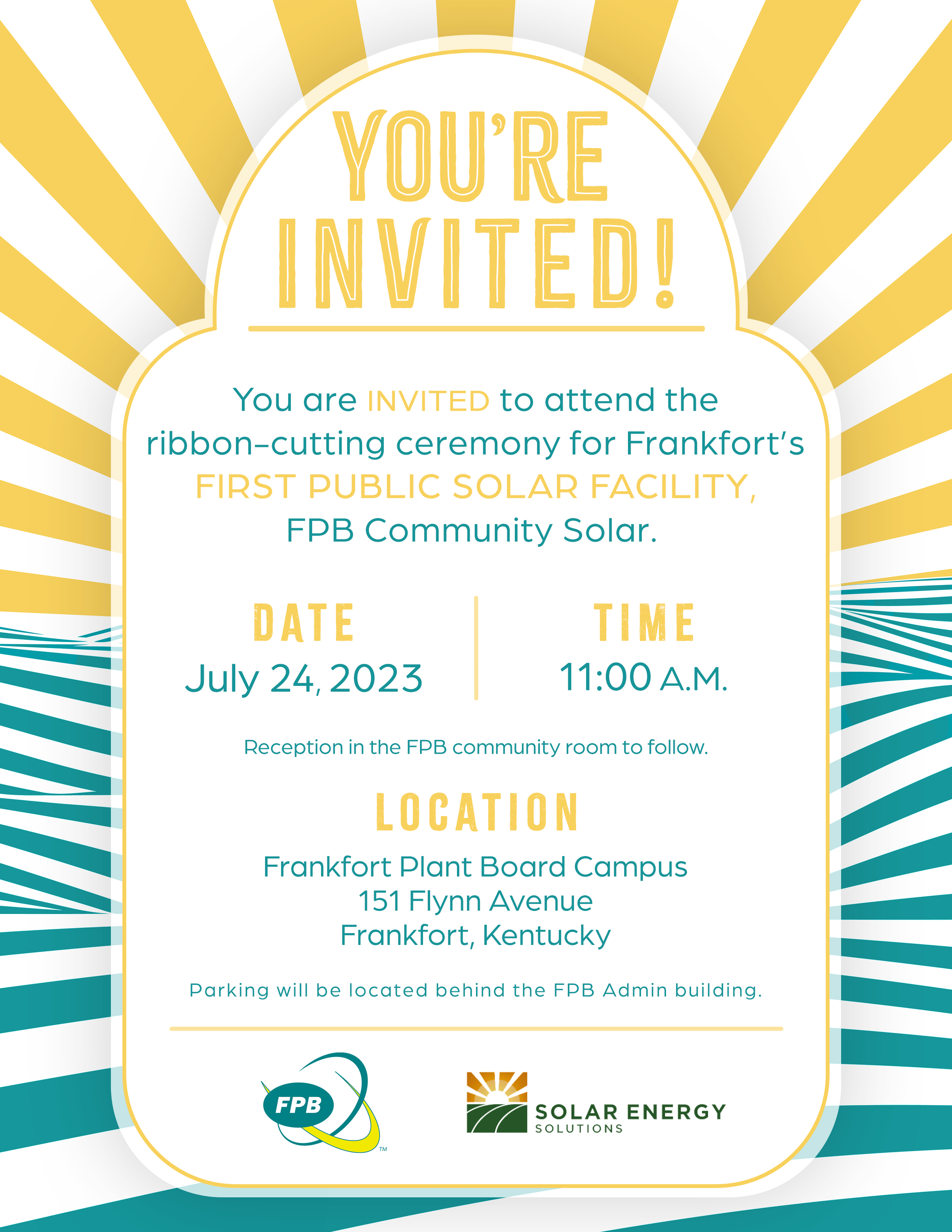 FPB Community Solar Ribbon-Cutting Ceremony — Frankfort Plant Board