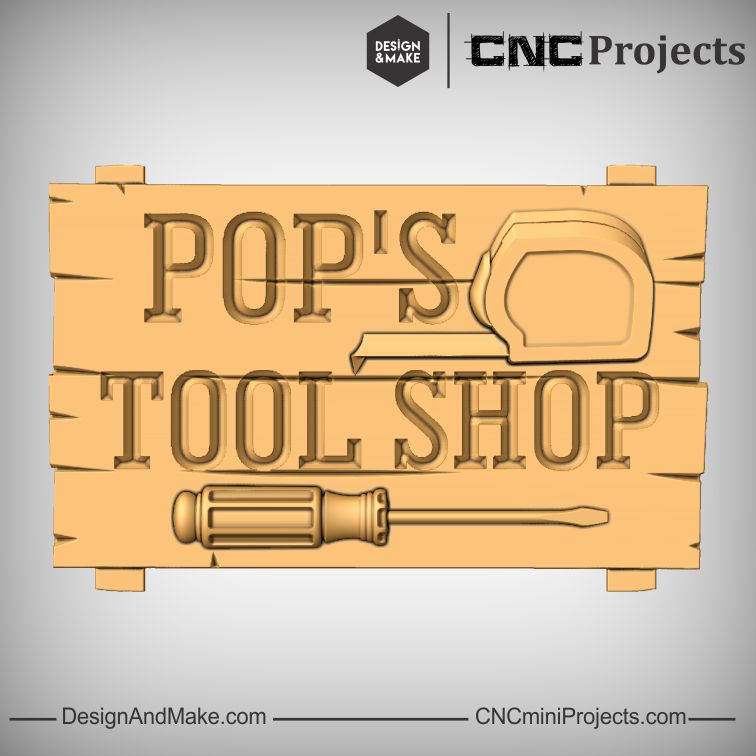 Pop's Tool Shop No.2 — Design and Make CNC Projects