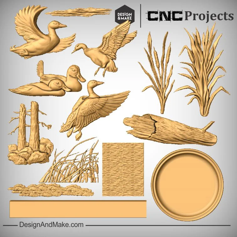Wildlife Scenes Collection — Design and Make CNC Projects