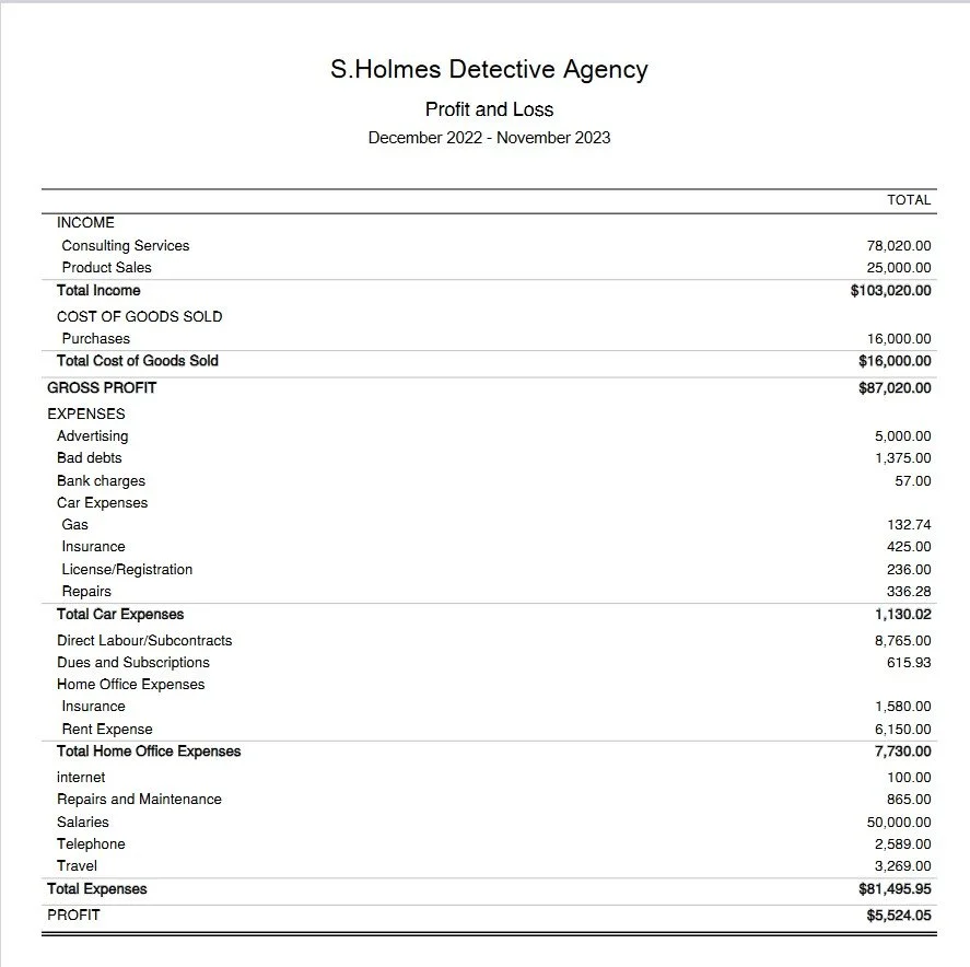 How to Read a Profit and Loss Statement