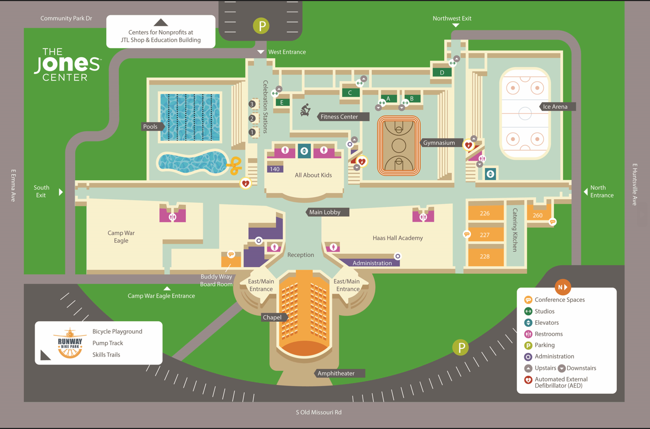 Jones Center Map — Jones Center