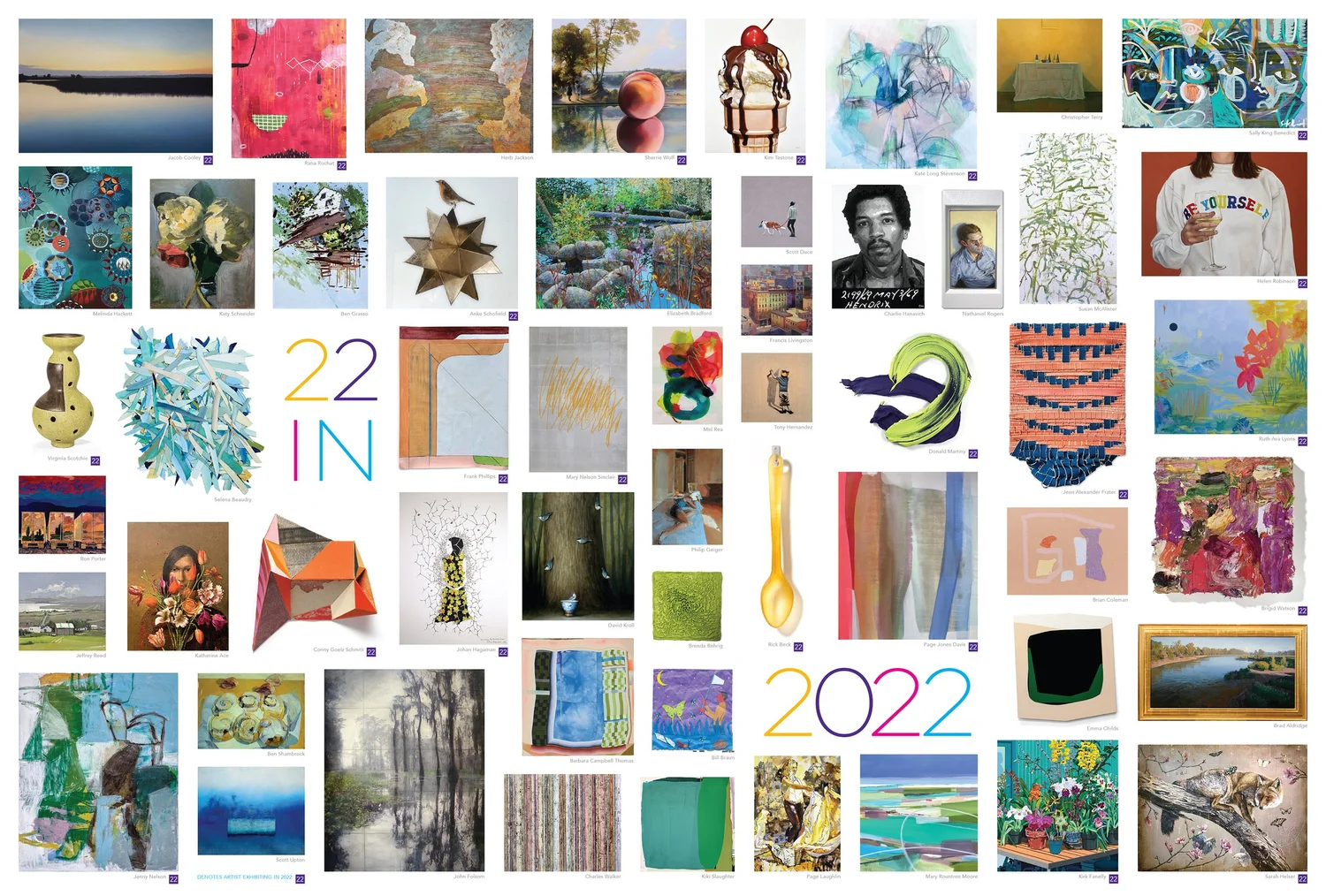 HBG exhibition schedule 2022 — hidell brooks gallery