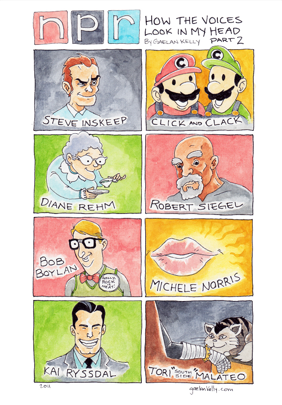 PART 2 How the NPR voices look (in my head) — Gaelan Kelly Creative