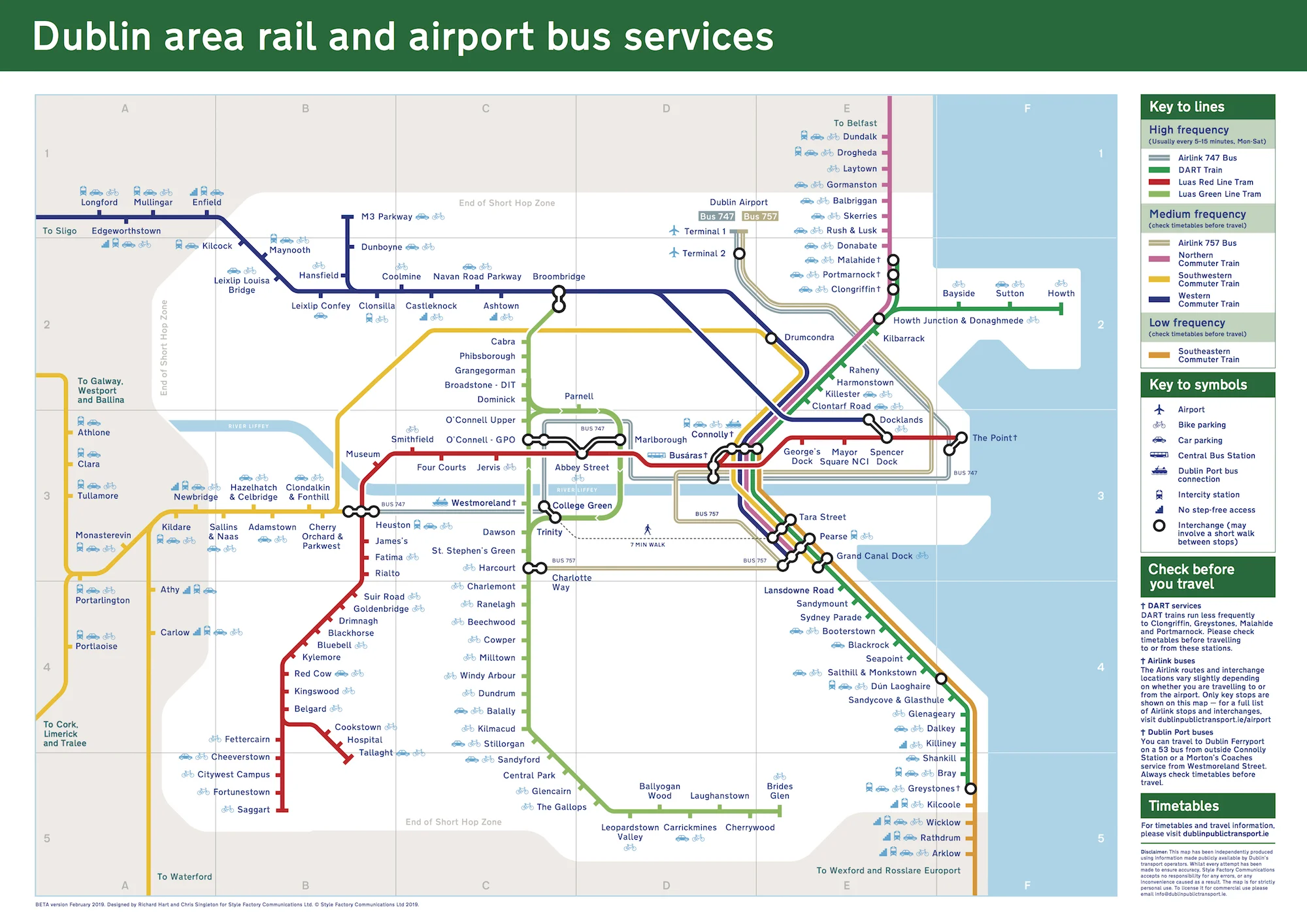 Improved version of the Dublin rail map now live — Style Factory
