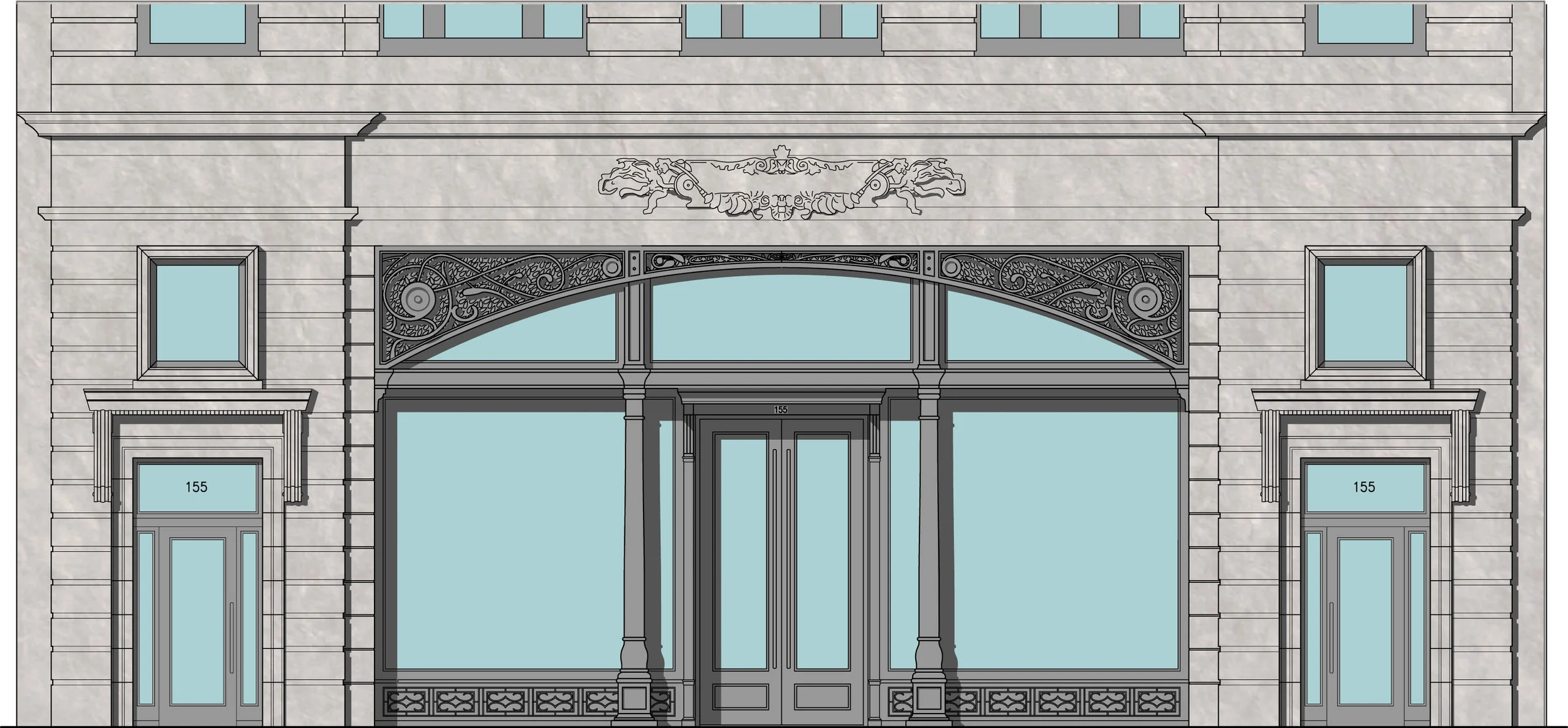 Modern Storefront Elevation