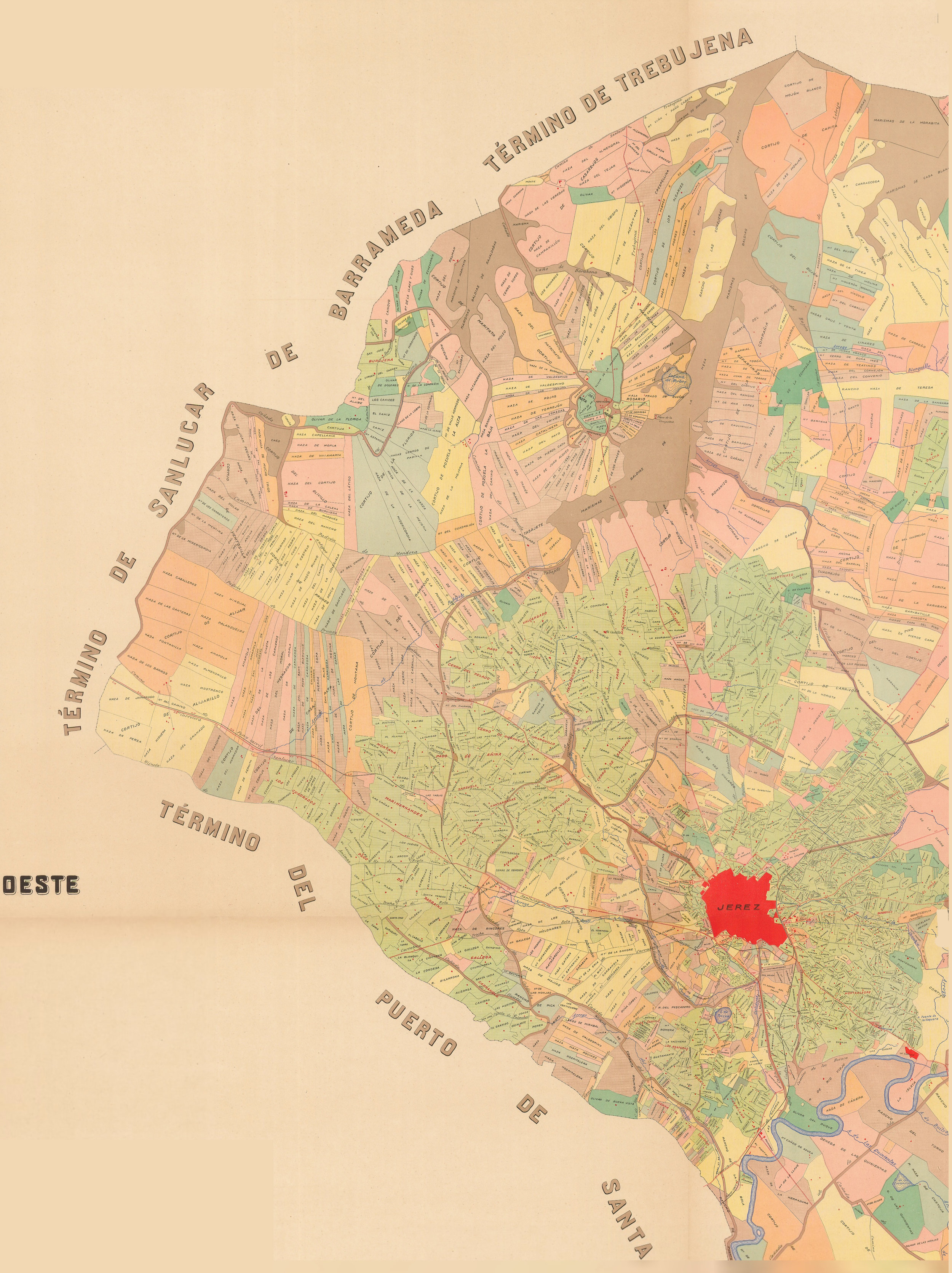 Interactive map of Jerez-Xeres-Sherry vineyards. Pagos. — Fernando ...