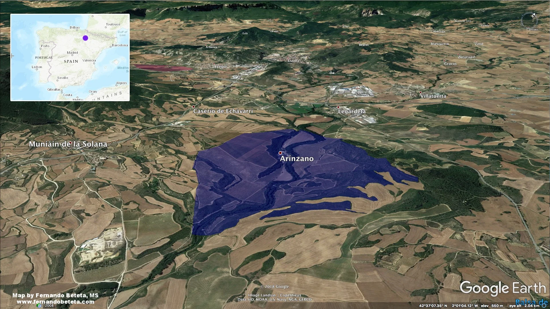 Interactive map of all of Spain's DO Pagos (Vino de Pago) — Fernando ...