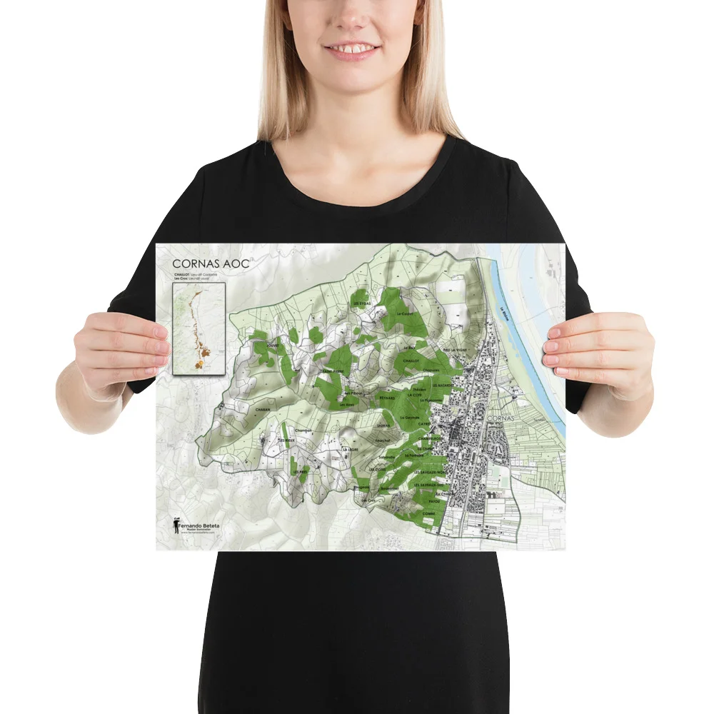 MAP! Detail of Brunello di Montalcino with producers on Google Earth ...