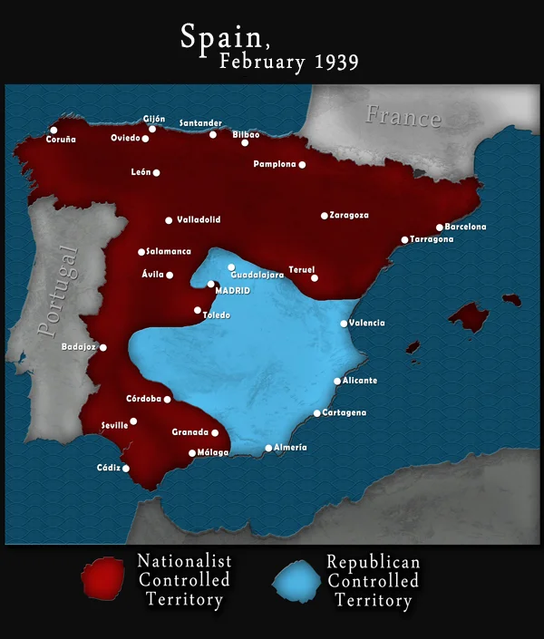 Spanish Civil War Maps — History is Now Magazine, Podcasts, Blog and ...