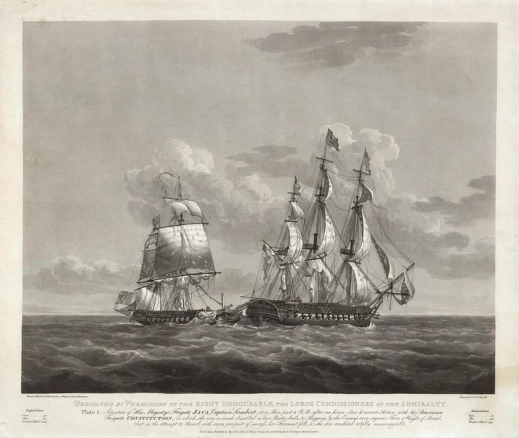 The US and Britain at War with each Other: The War of 1812 at Sea, USS ...