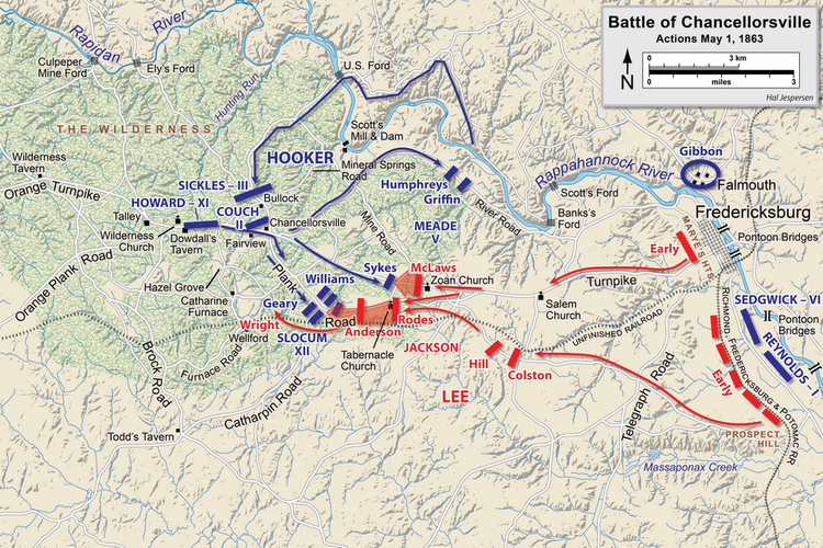 The 1863 Battle of Chancellorsville in the U.S. Civil War — History is ...
