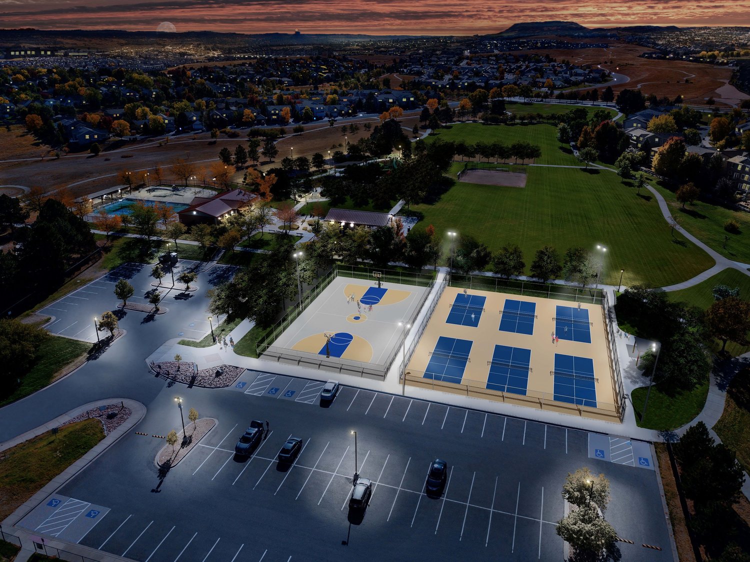 Pickleball Court Design-Colorado Landscape Architecture | Design Concepts