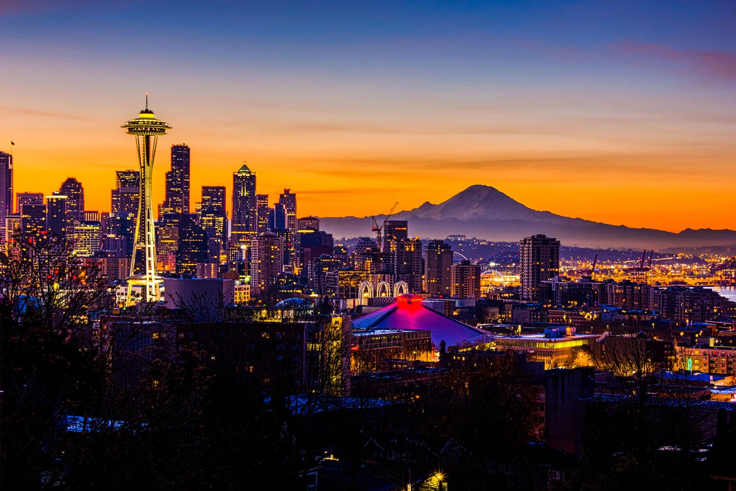 Seattle Skyline Sunrise
