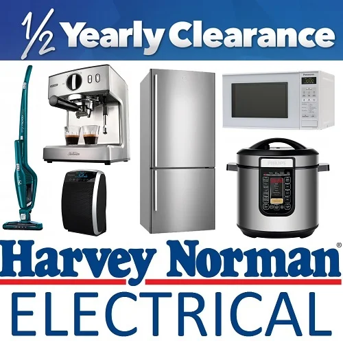 Half Yearly Clearance at Harvey Norman Electrical - Everything Geraldton