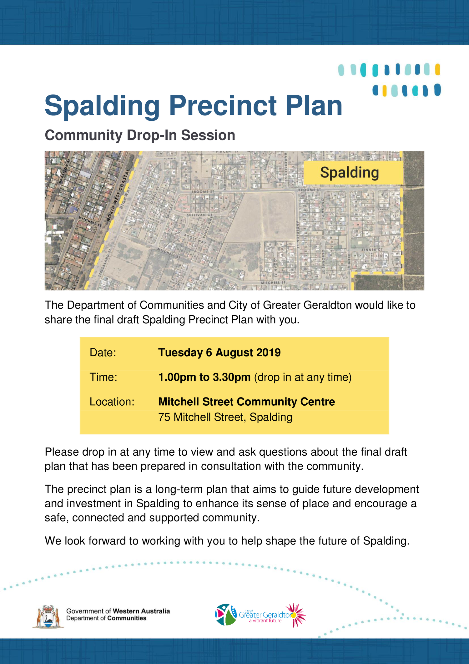 Spalding Precinct Plan Community Drop-In Session - Everything Geraldton