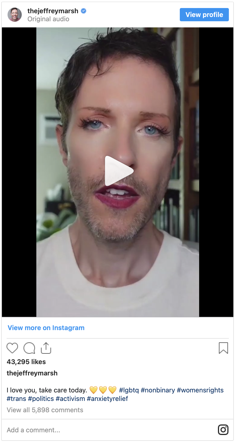 Jeffrey Marsh | Nonbinary LGBTQ Activist, Speaker & Author