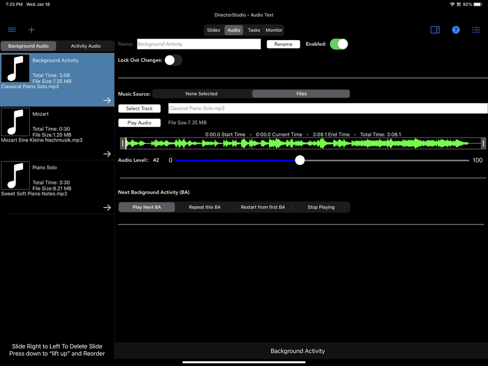 Background Audio 2.0 — Odeon Software