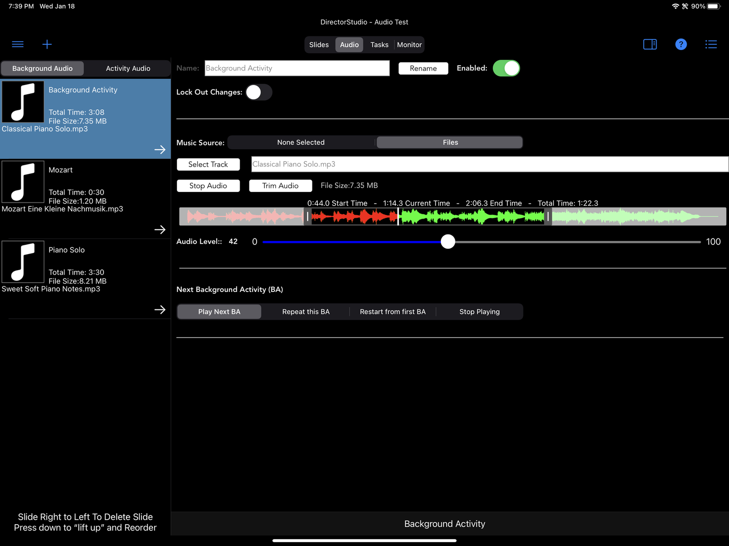 Background Audio 2.0 — Odeon Software