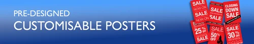 Pre-Designed Customisable Posters | Poster Pigeon UK