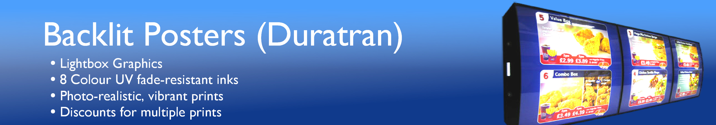 Backlit (Duratran) Posters | Poster Pigeon UK