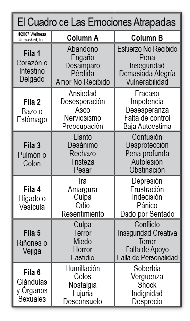 Emotion Code Chart — Christine Danyi