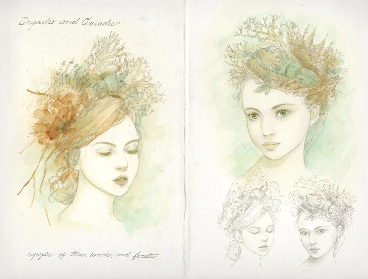 Daughters of Oceanus Sketchbook — Annie Stegg