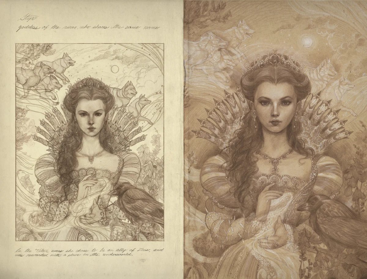 Daughters of Oceanus Sketchbook — Annie Stegg