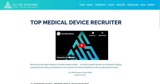 June 2025: Top 13 Medical Device Executive Search Firms — Jake Jorgovan