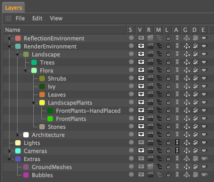 C4D Scene Speed: Layers — Matt Frodsham : Motion Design