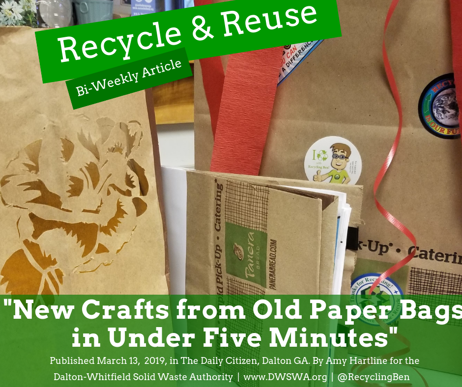 New Crafts from Old Paper Bags in under Five Minutes — Dalton-Whitfield ...