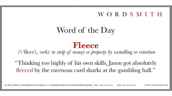 Word of the Day — Wordsmith - Copywriting and Speechwriting in Hong Kong