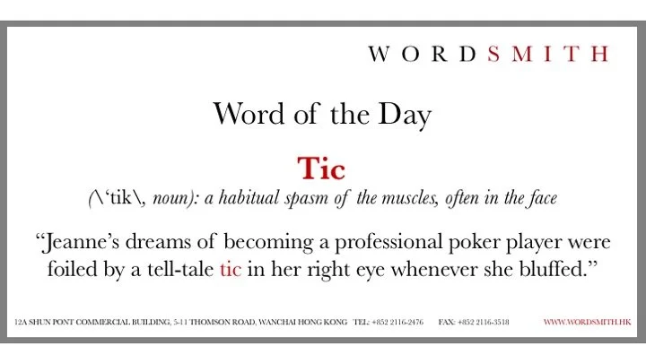 Word of the Day — Wordsmith - Copywriting and Speechwriting in Hong Kong