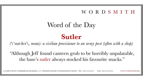 Word of the Day — Wordsmith - Copywriting and Speechwriting in Hong Kong