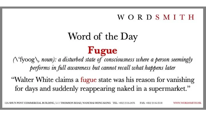 Word of the Day — Wordsmith - Copywriting and Speechwriting in Hong Kong