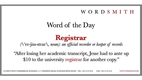 Word of the Day — Wordsmith - Copywriting and Speechwriting in Hong Kong