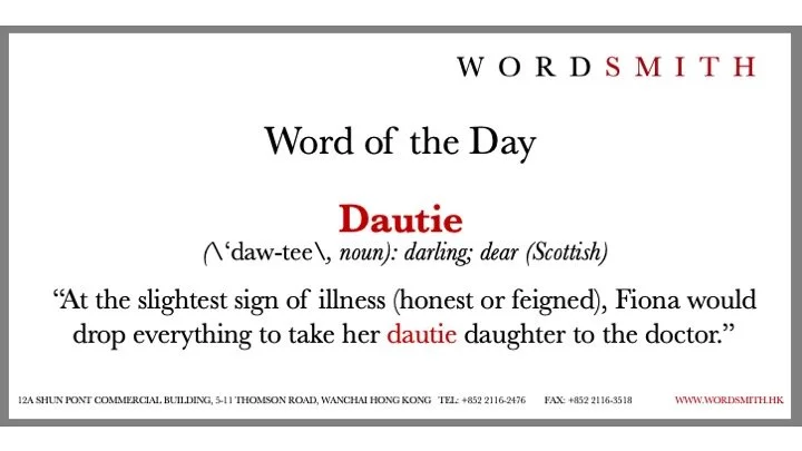 Word of the Day — Wordsmith - Copywriting and Speechwriting in Hong Kong