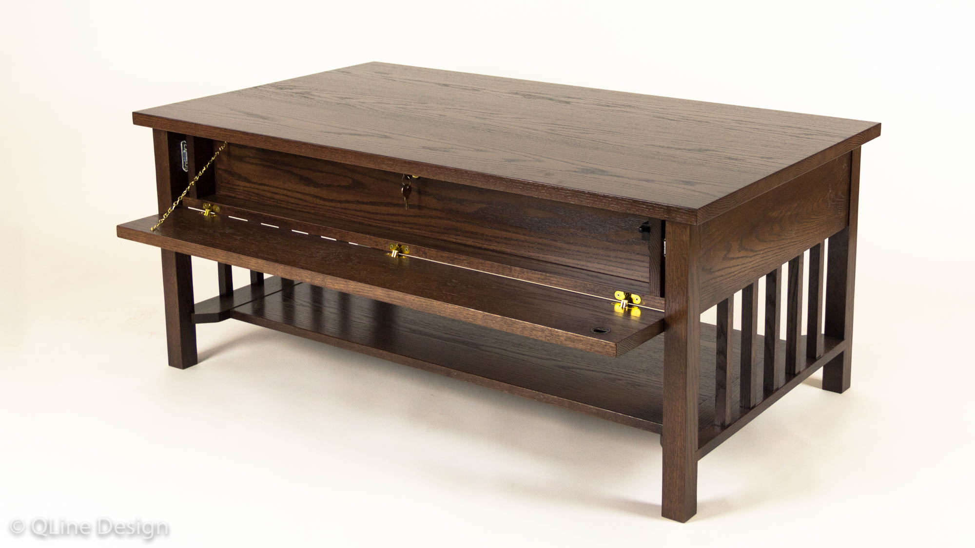 QLine SafeGuard Coffee Table - Mission Style | QLine Design