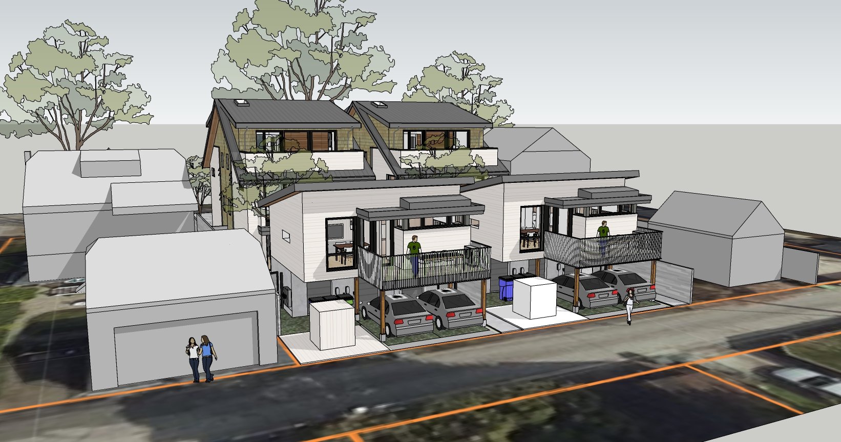 Triplex Architecture Designs Homes