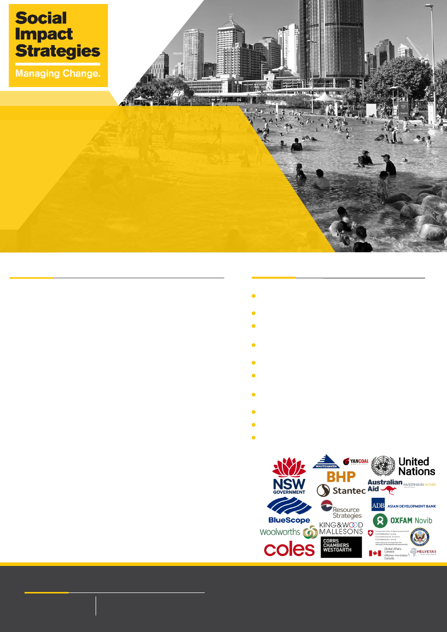 Social Impact Strategies