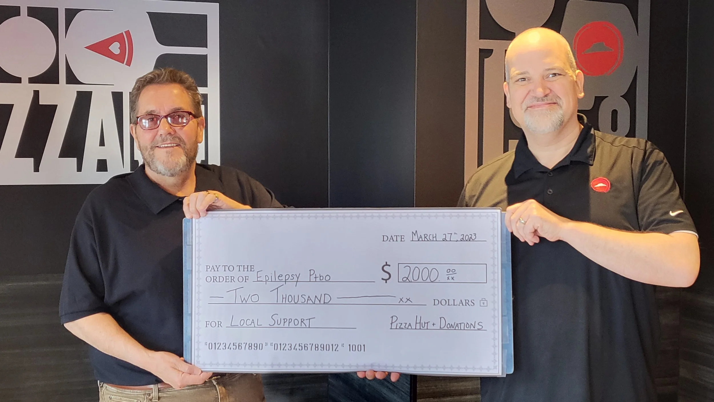 Pizza Hut Raises $2,000 for Epilepsy Peterborough On Purple Day ...
