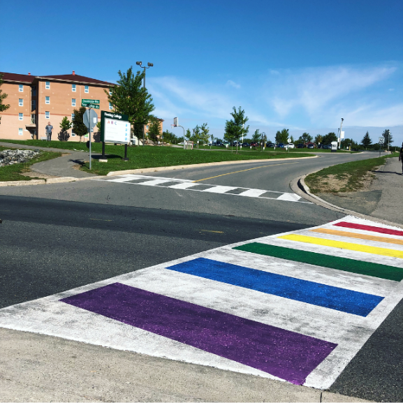 Fleming College Installs Permanent Rainbow Crosswalk To Celebrate ...