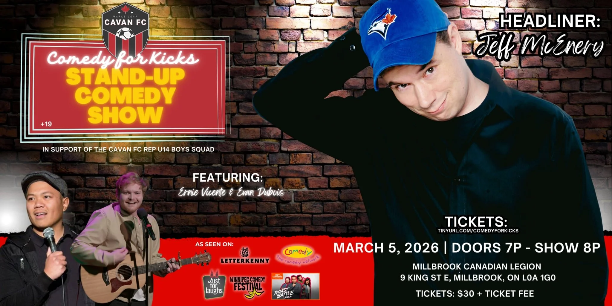 Comedy For Kicks Stand-Up Fundraiser Show Supports Cavan FC U14 Boys ...