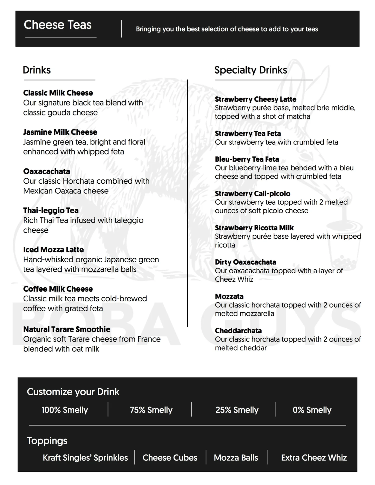 Cheese Tea — Boba Guys - Serving the highest quality bubble milk tea in ...