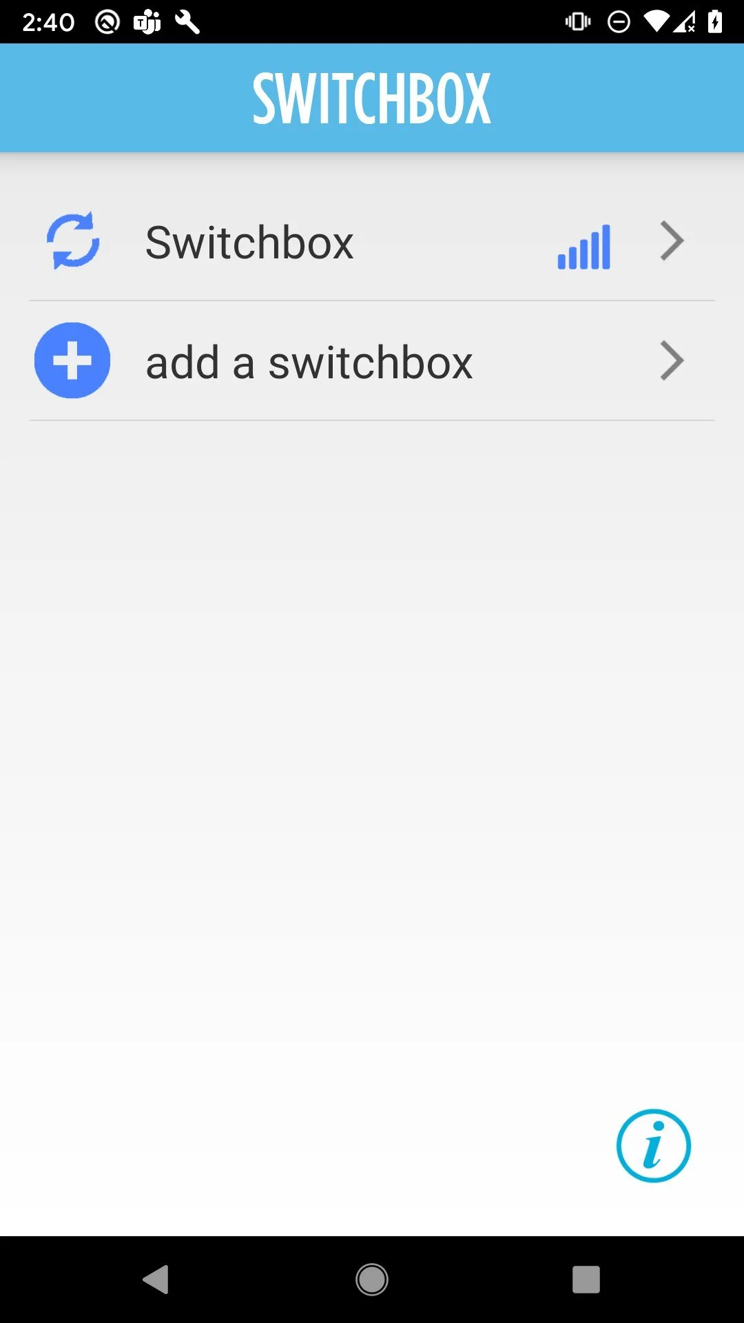 Android App — SwitchBox