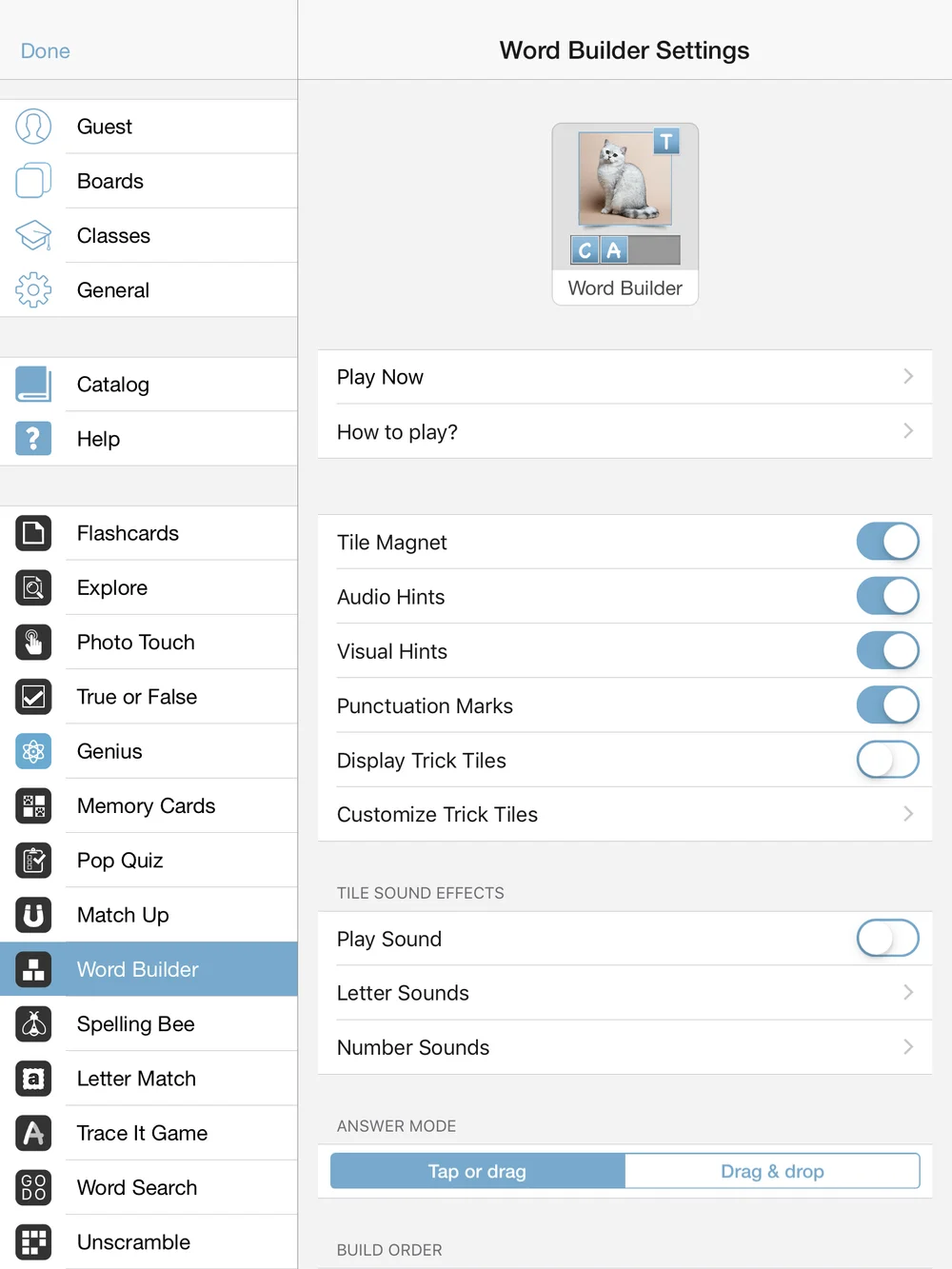 Word Builder — Bitsboard | Flashcards & Mini-Games for Personalized ...