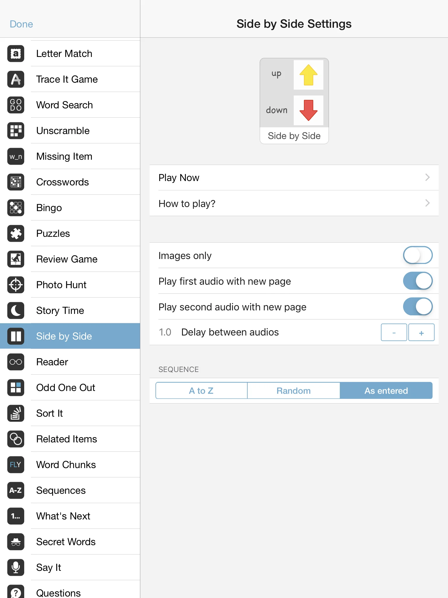 Side by Side — Bitsboard | Flashcards & Mini-Games for Personalized ...