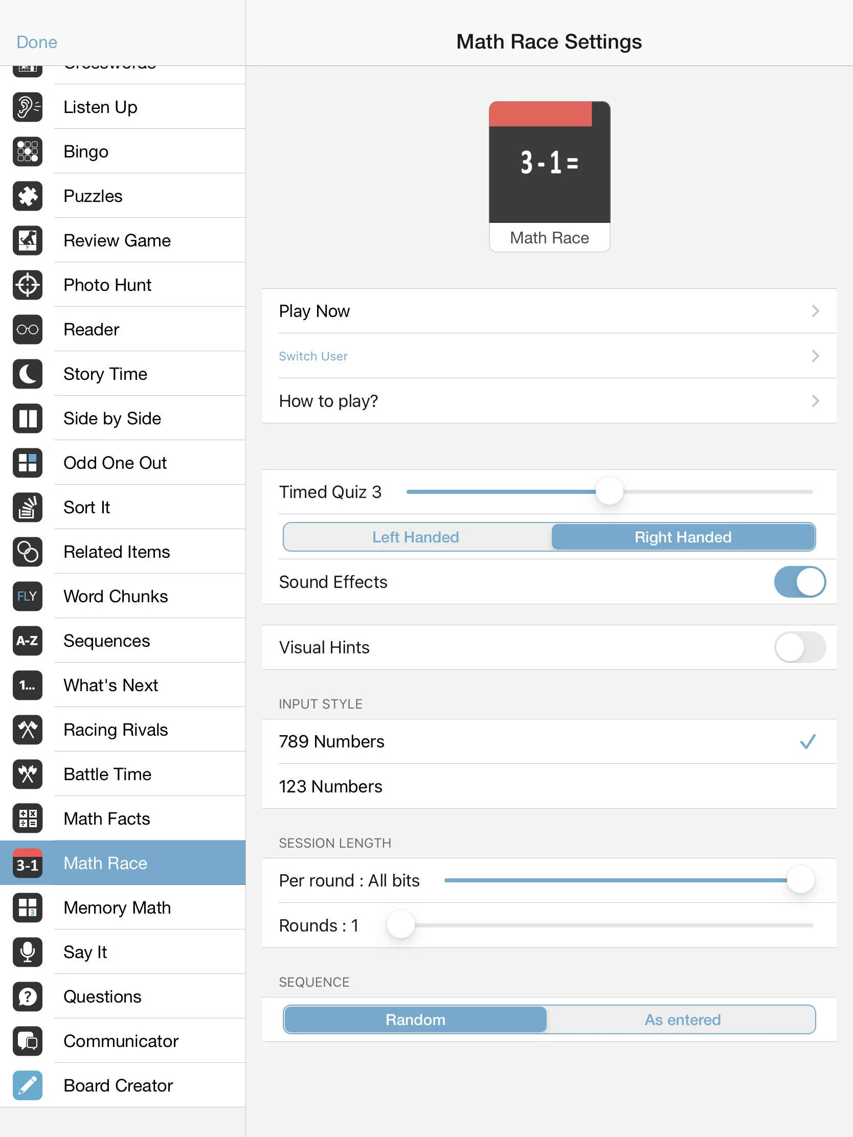 Math Race — Bitsboard | Flashcards & Mini-Games for Personalized Learning
